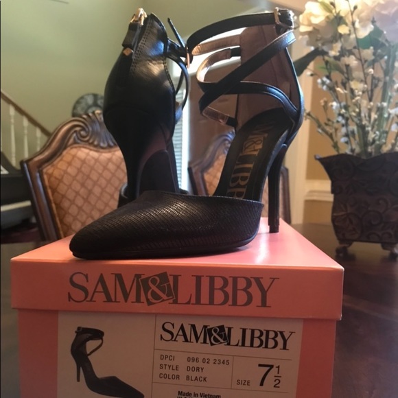 Sam & Libby | Shoes | Sam Libby Black Heels | Poshmark